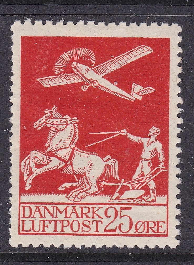 Denmark Scott C3, 1926 25 ore Air Mail, VF MNH. Scott $110 | Europe ...
