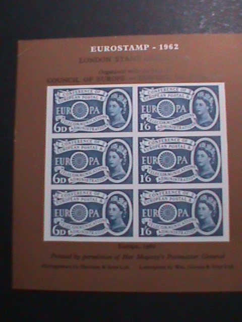 Great Britain-1962- Europa Stamp-1962 & London Stamps Show Imperf- MNH ...