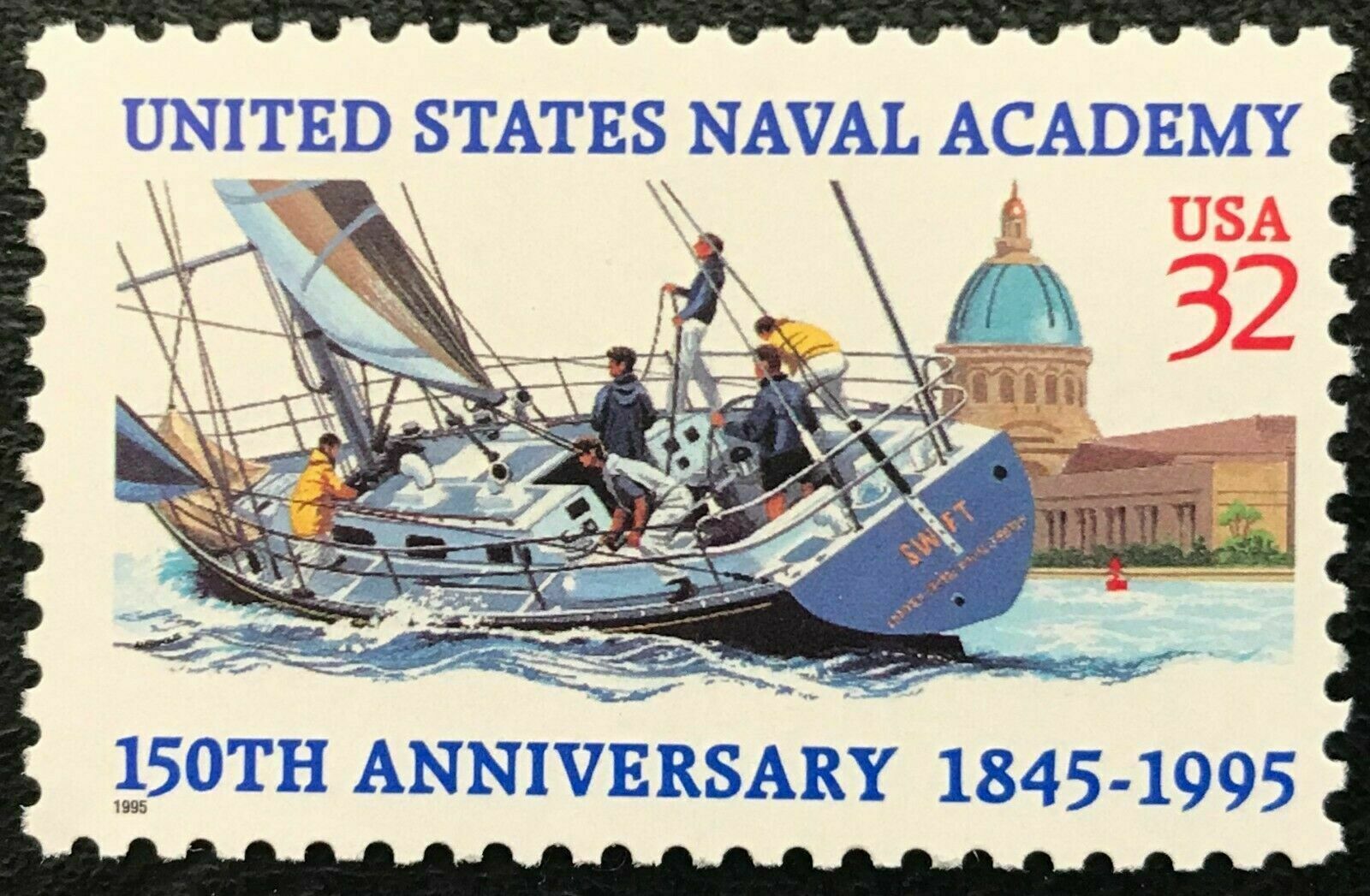 1995 Scott #3001 32¢ - U.S. NAVAL ACADEMY 150TH - Single Stamp - Mint ...