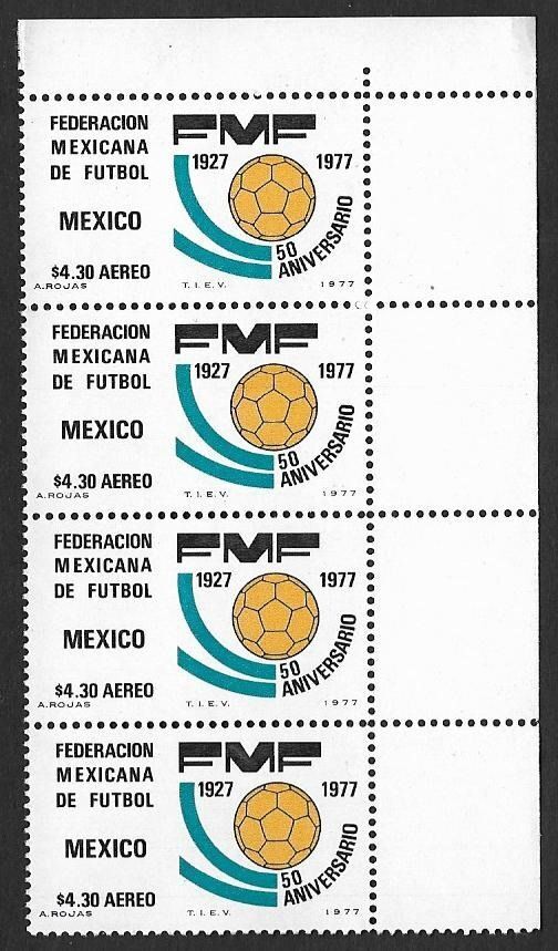Sd)1977 Mexico 50th Anniversary 1927-1977 of the Mexican Football ...