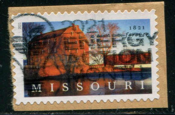 5626 US (55c) Missouri Statehood SA, used on paper | United States ...