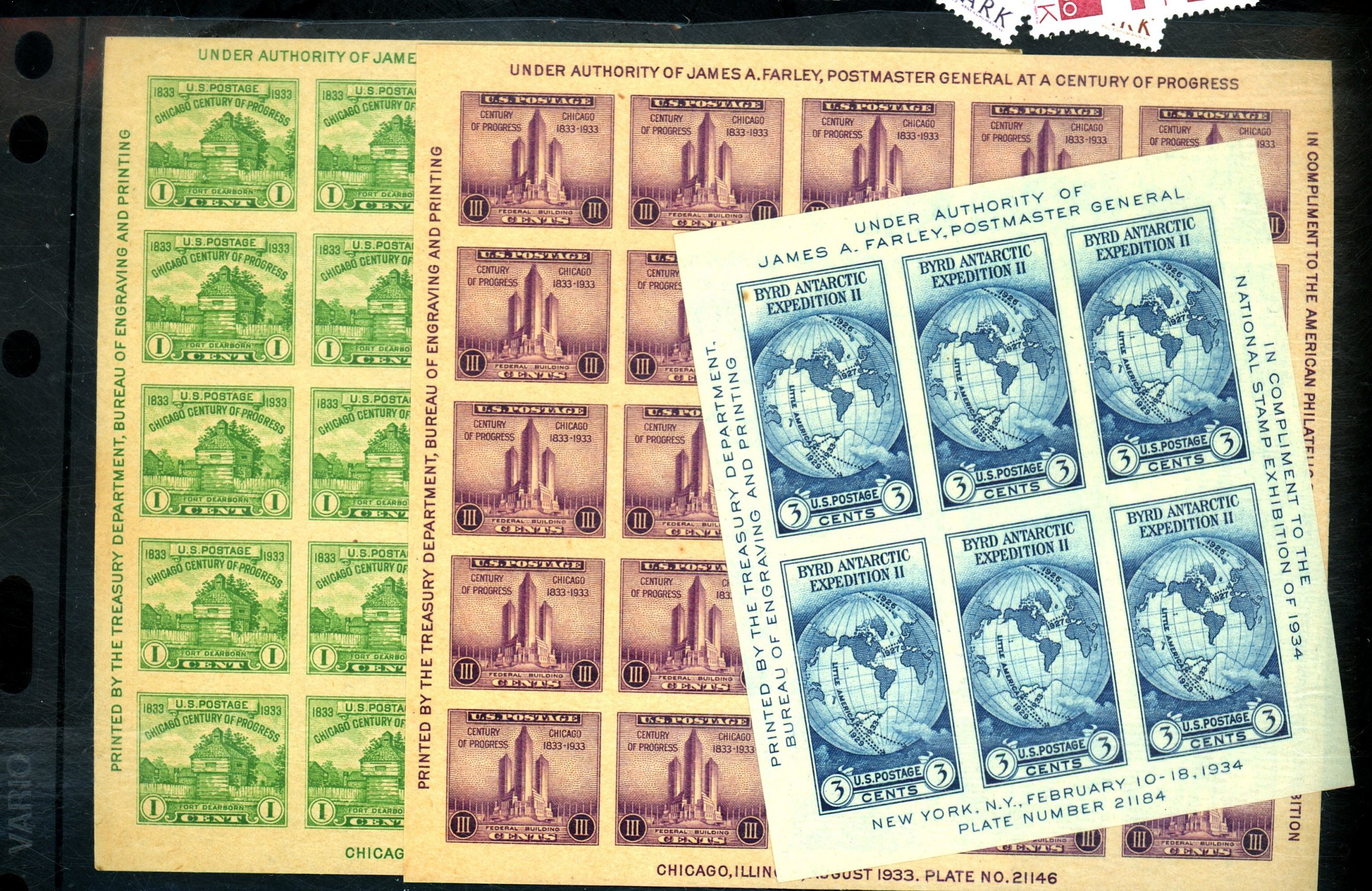 730-1 735 Mint Souvenir Sheet Minor Yellowing FVF | United States ...