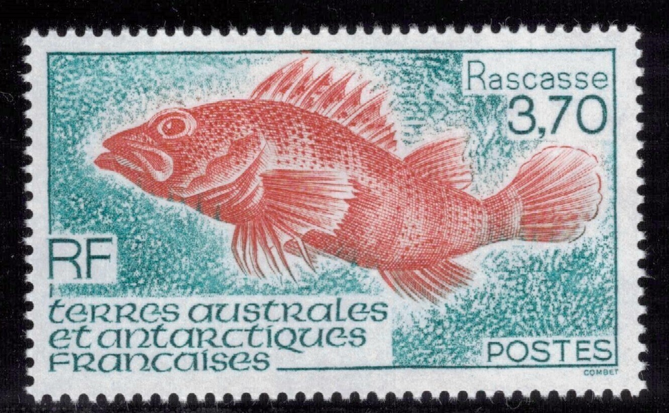 FRENCH ANTARCTIC 1994 3.70fr Rascasse; Scott 201, Yvert 190; MNH ...