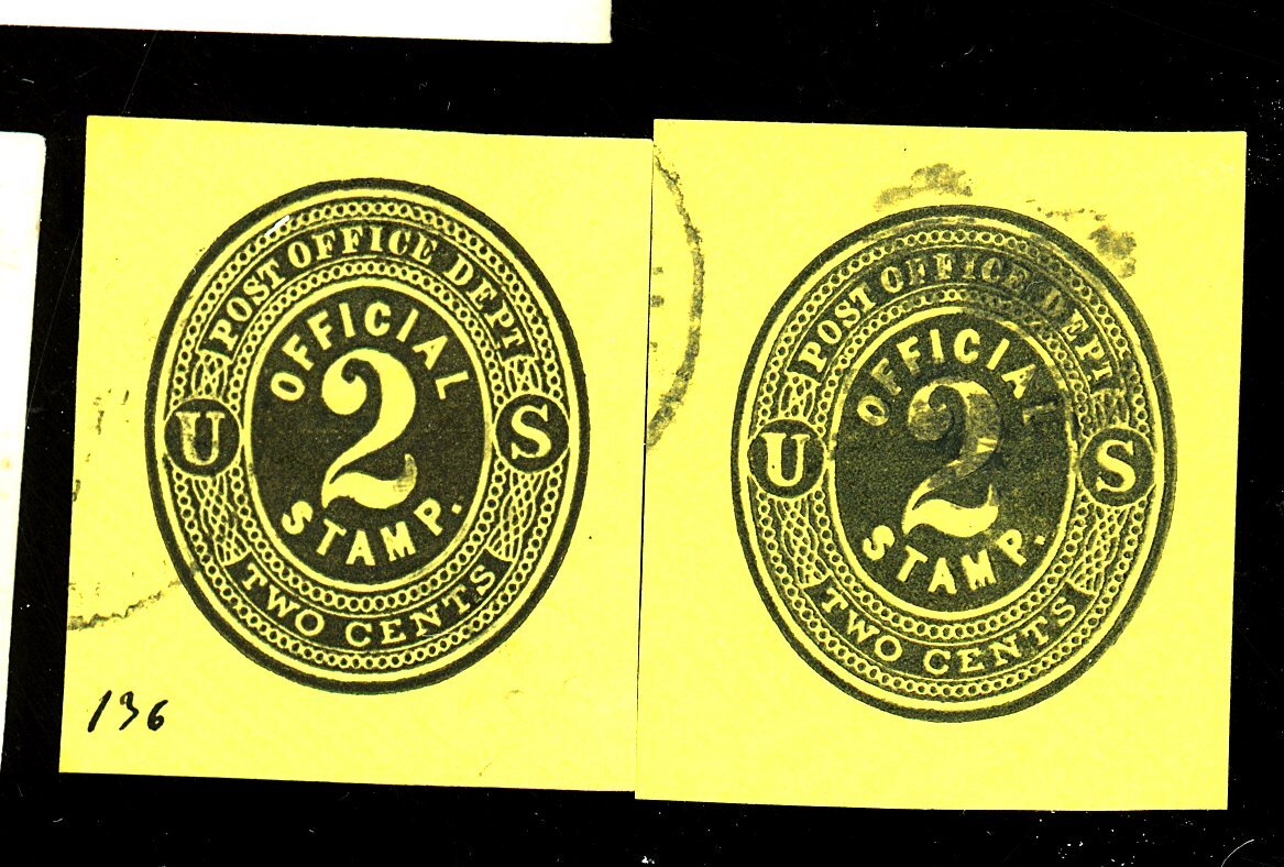 UO1 UO5 Used VF UO1 Full Offset on Back Cat $15 | United States, Postal ...