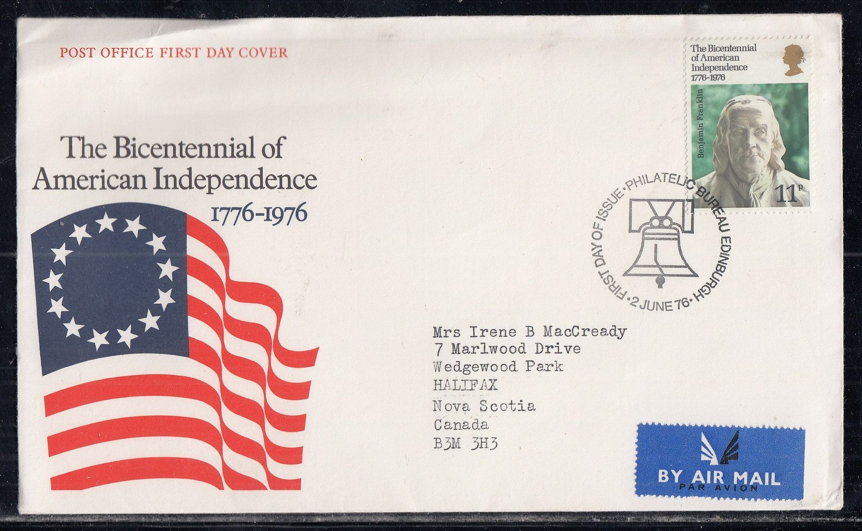 Great Britain Scott785 FDC - American Bicentennial | Great Britain ...