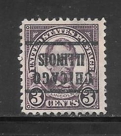 #555 Used Single Invert PRECANCEL AS SHOWN | United States, General ...