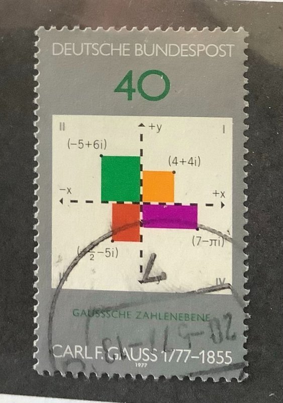 Germany 1977 Scott 1246 used - 40pf, Carl Friedrich Gauss ...