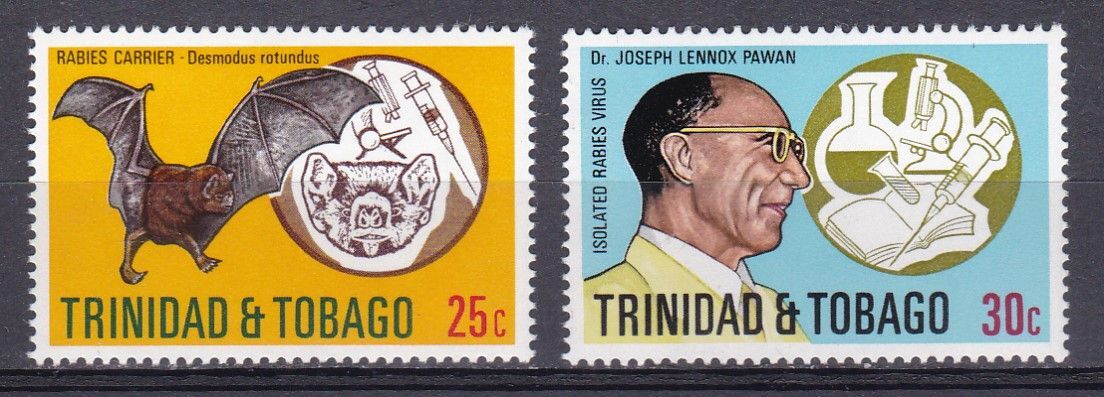 Trinidad & Tobago, Fauna, Bats, Isolation of Rabies Virus MNH / 1975 ...