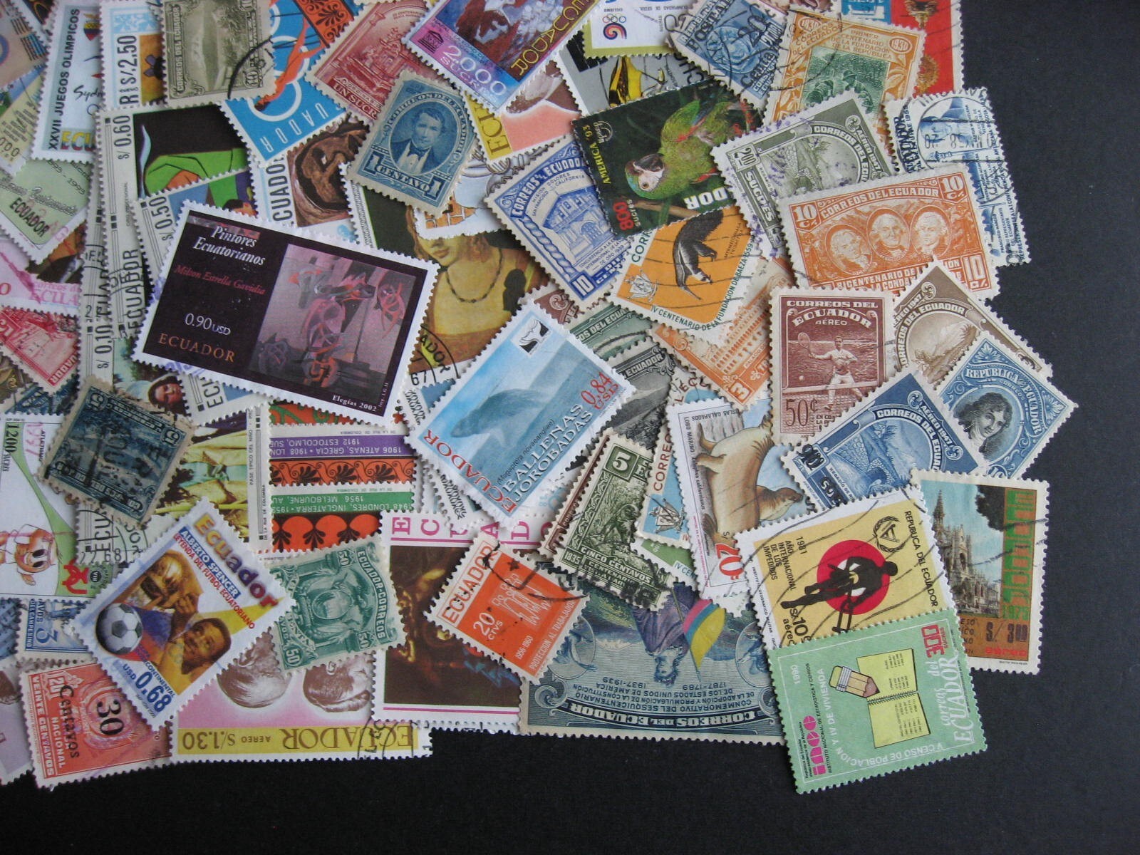 Ecuador collection 170 different used, mint up to 2010 era check them ...