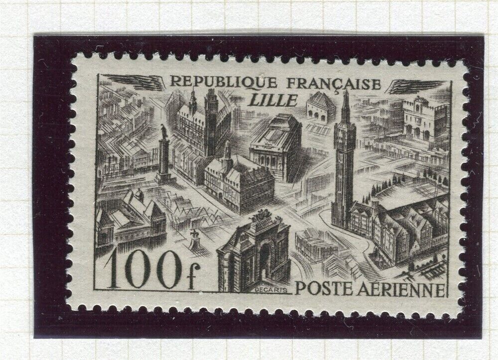 FRANCE; 1949-50 early AIRMAIL issue MINT MNH Unmounted 100Fr. value ...