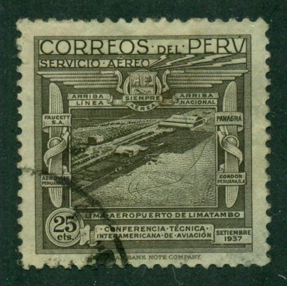 Peru 1937 #C47 U SCV (2024) = $0.25 | Central & South America - Peru ...