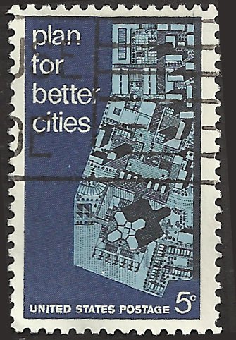 # 1333 Used Urban Planning | United States, General Issue Stamp / HipStamp