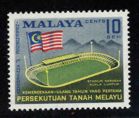 MALAYA Federation Flag stamp Scott 87 | Asia - Malaysia, General Issue ...