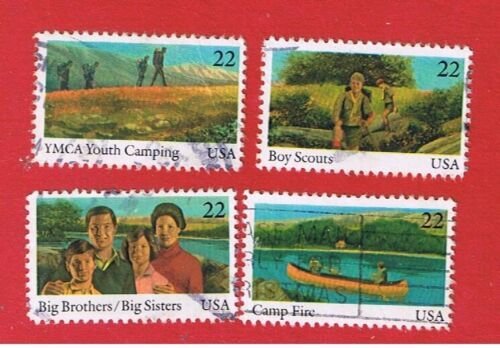 #2160-2163 VF used Youth Year singles Free S/H | United States, General ...