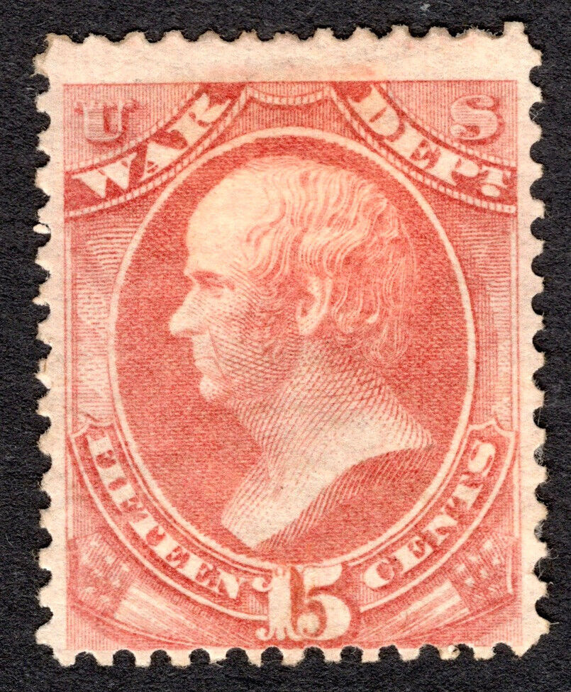 US 1873 15¢ Official Dept. of War Stamp #O90 MH CV $90 | United States ...