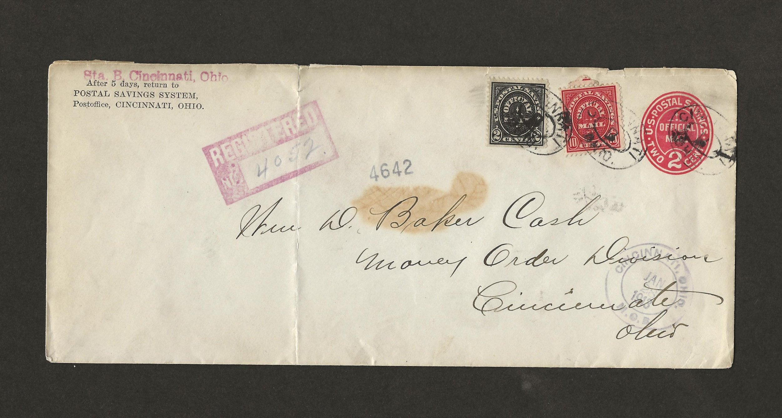 United States SC# Uo72 Registered W/#O125+O126 Entire | United States ...