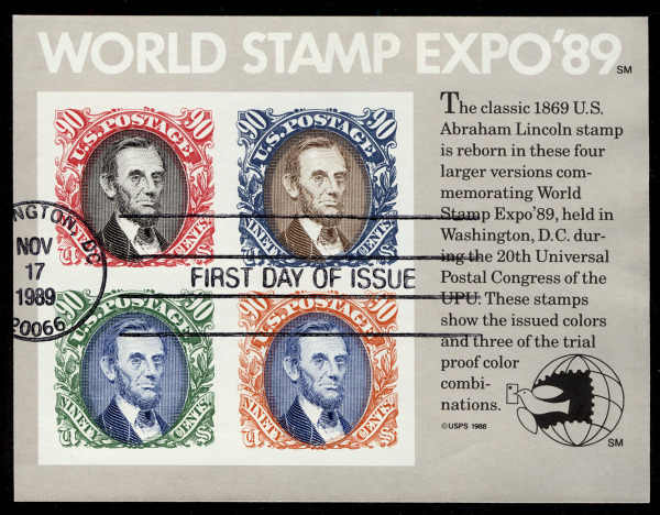 US #2433 $3.60 World Stamp Expo, SUPERB used, VER RARE USED, SELECT ...