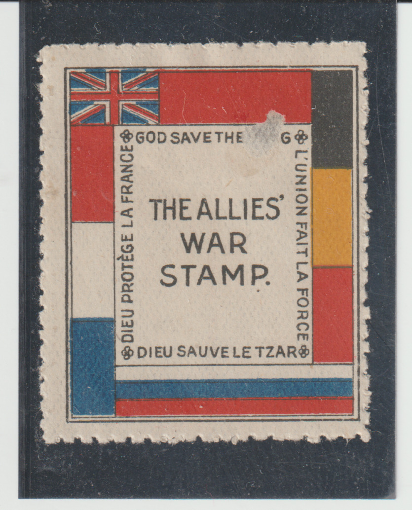 France WW1 The Allies War Collar Flag God Save The King Poster Stamp ...