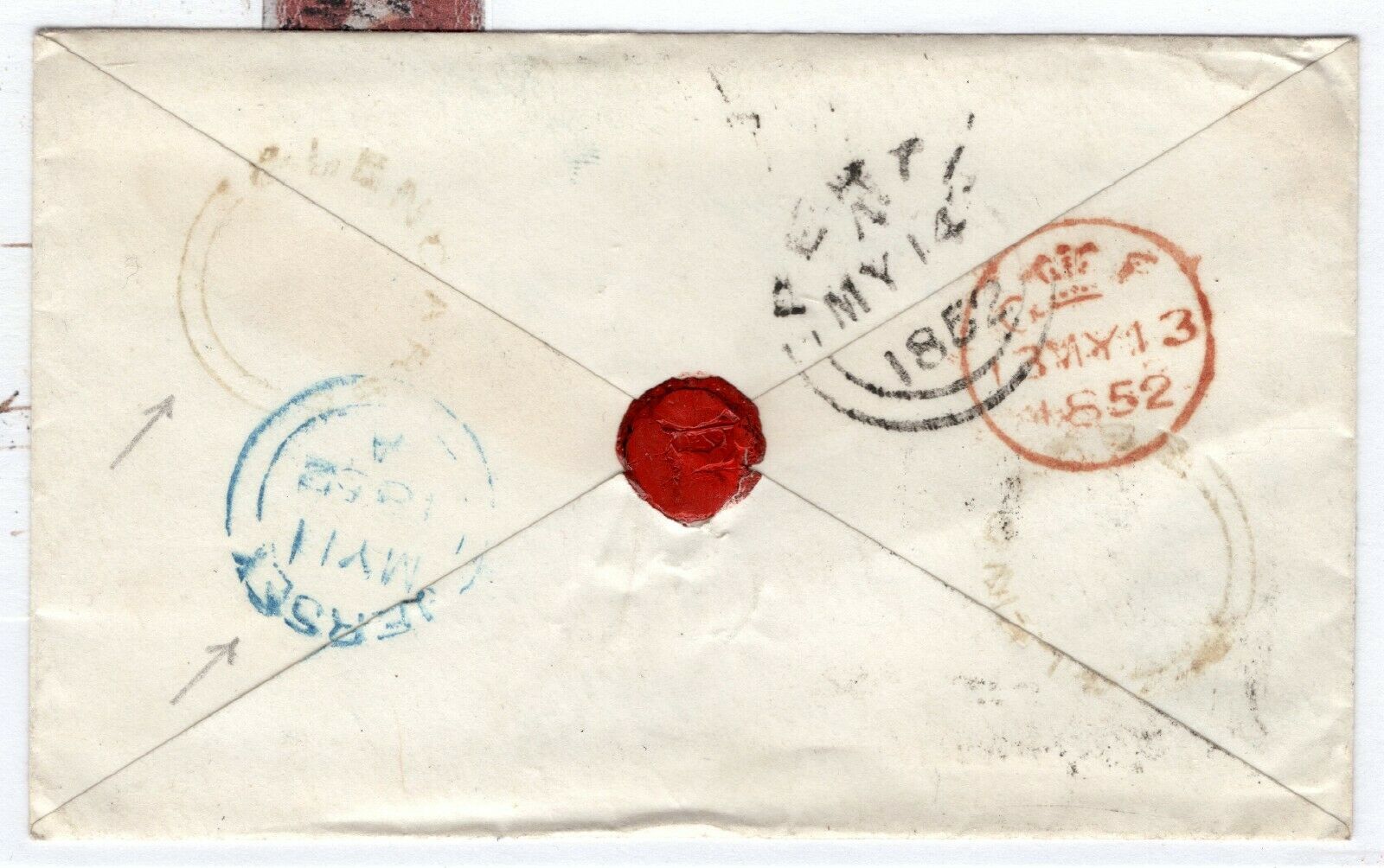 GB Channel Is JERSEY Cover MISSENT *GLENCARSE* UDC Scotland 1d Red 1852 ...