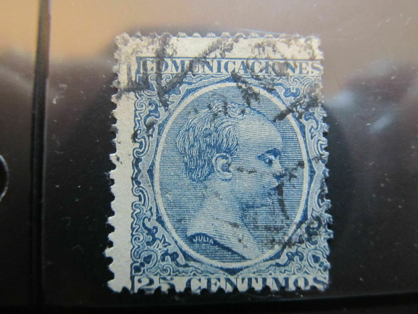 Spain Spain España Spain 1889 25c King Alfonso fine used stamp ...