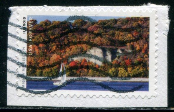 5698d US (58c) Mighty Mississippi SA, used on paper | United States ...