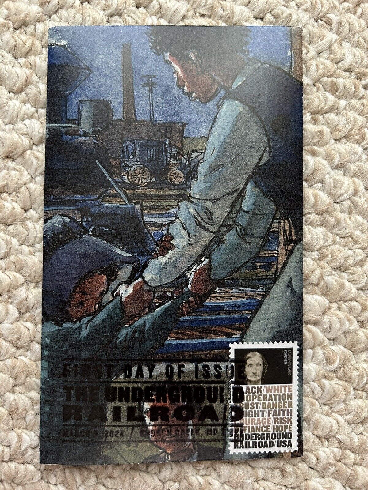 2024 The Underground Railroad FDC Hand Craft Storybook Cachet Laura ...