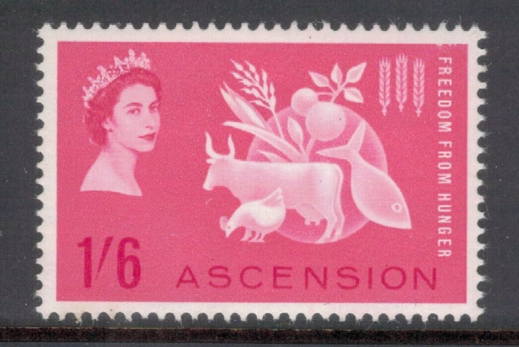 ASCENSION 1963 Freedom From Hunger; Scott 89, SG 84; MNH | Worldwide - South Atlantic Ocean ...
