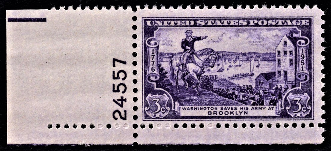 US 1003 MNH VF 3 Cent Washington Saves His Army At Brooklyn | United ...