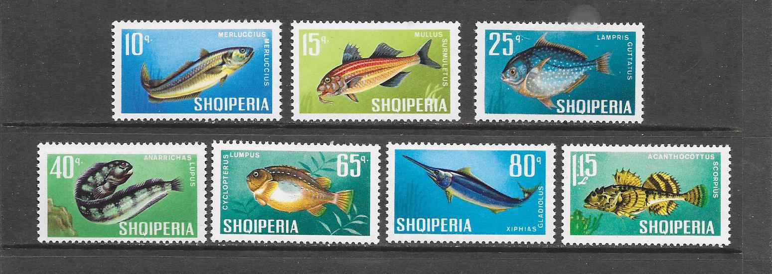 Fish - Albania #1005-11 MNH | Europe - Albania, General Issue Stamp ...