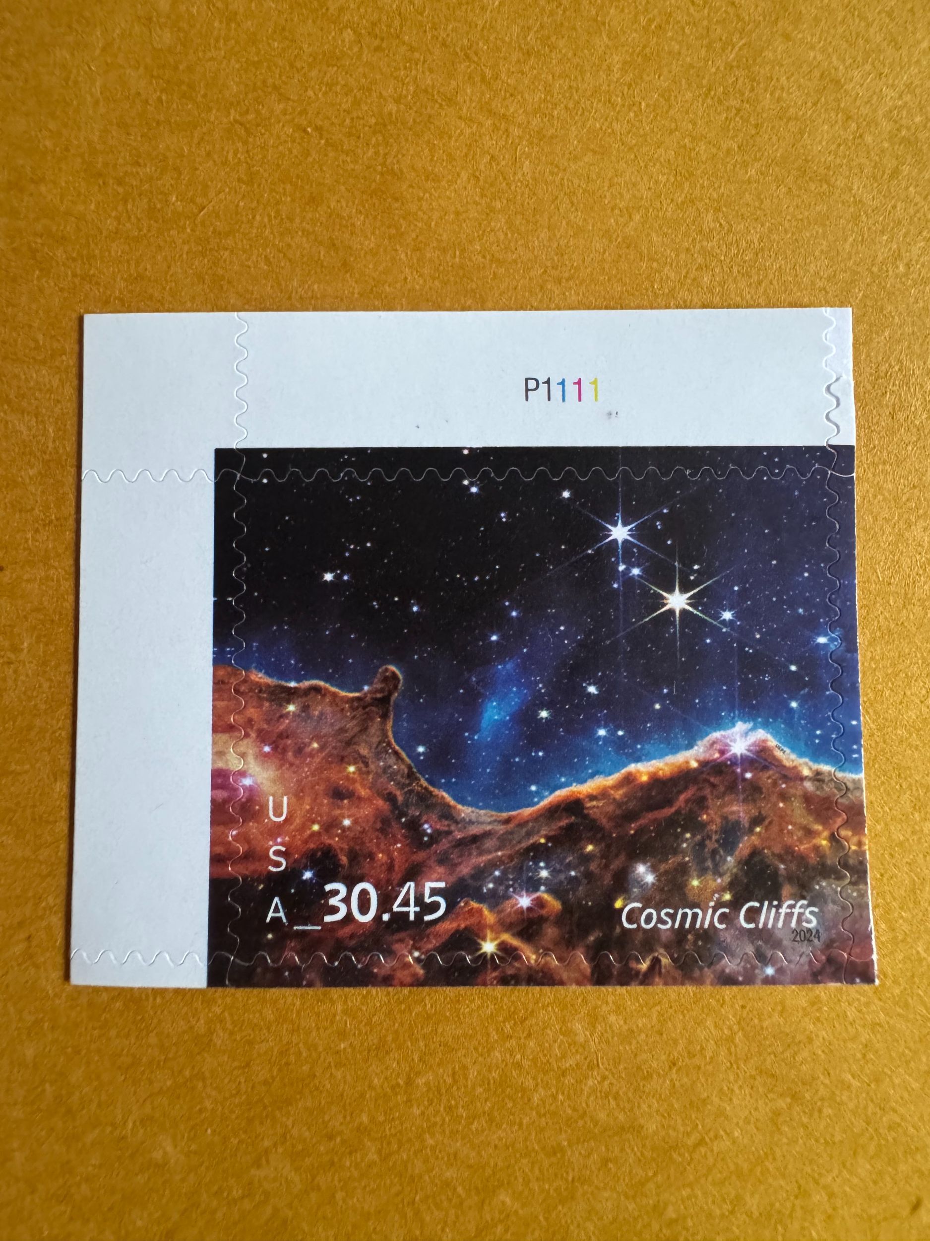 US USA 2024 Authentic Cosmic Cliffs #Scott 5828 Top Left Corner in MNH ...