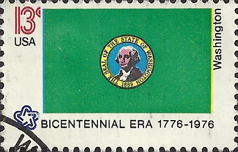 # 1674 Used State Flag Washington | United States, General Issue Stamp ...