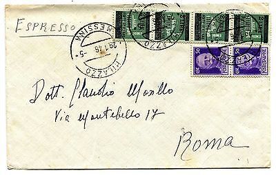 Cent. 50 pair + complementary on cover exp. from Milazzo | Europe ...