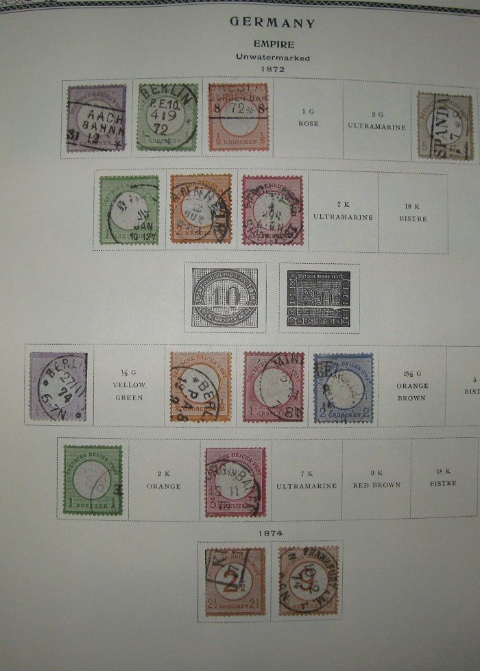 GERMANY COLLECTION 1852–1972, Scott Specialty album, Mint & Used Scott ...