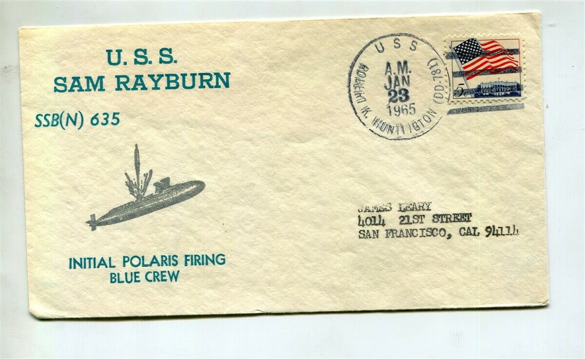 USS SAM RAYBURN Submarine SSB(N)635 - US Navy Nuclear Submarine Squad ...
