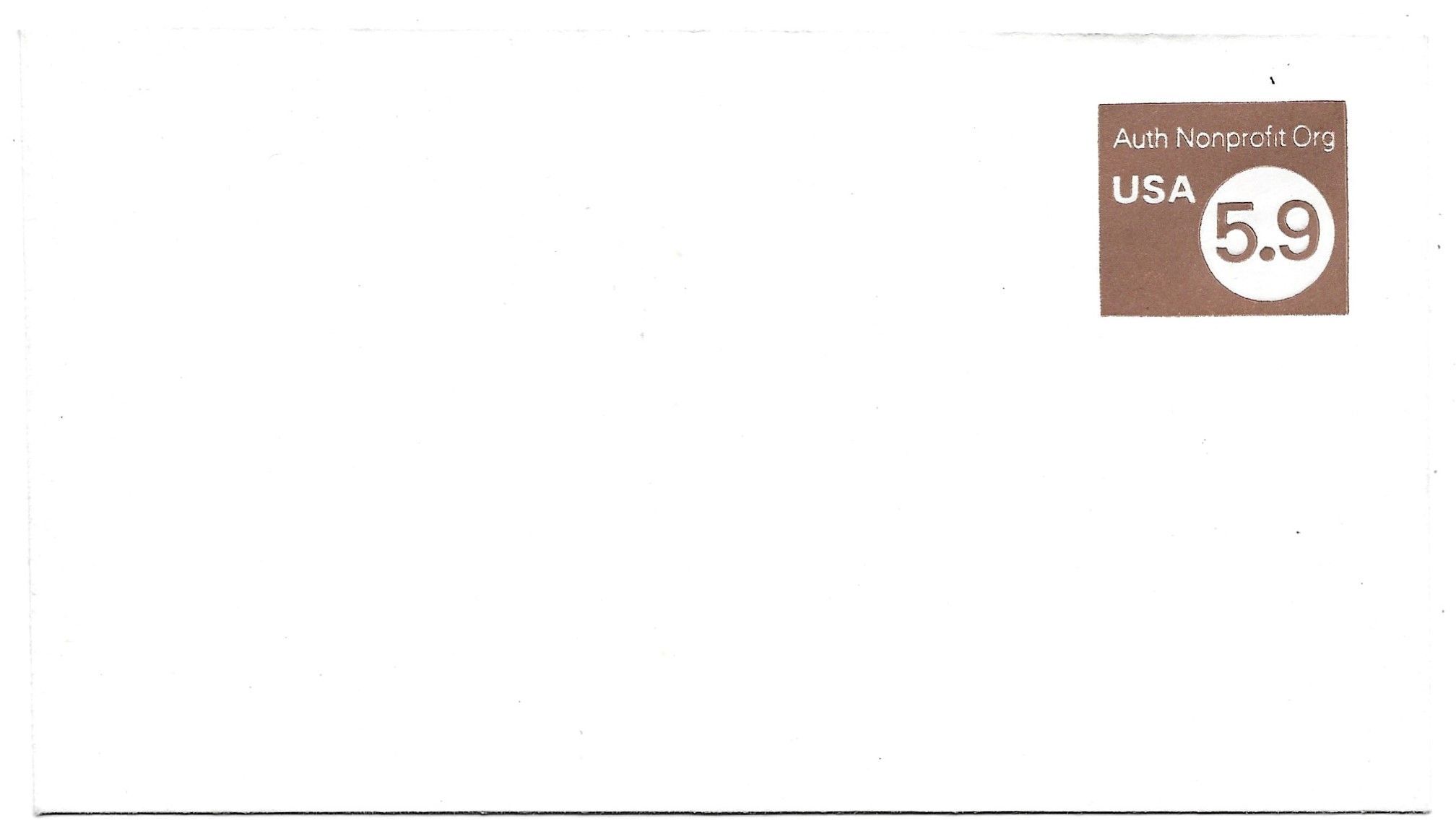 United States Scott U591 MNH 5.9c brown Non Profit GSE issue of 1982 ...