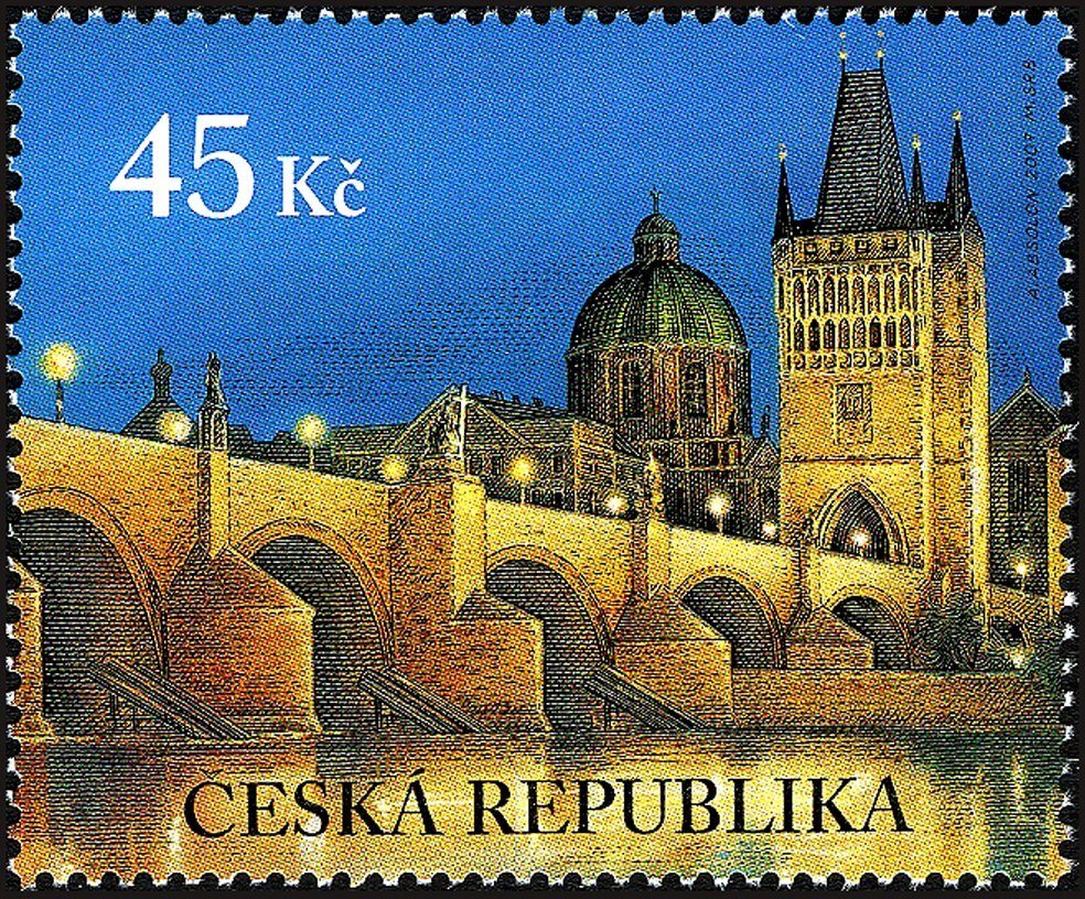 Czech Republic 2007 MNH Stamps Scott 3352a Prague Charles Bridge ...