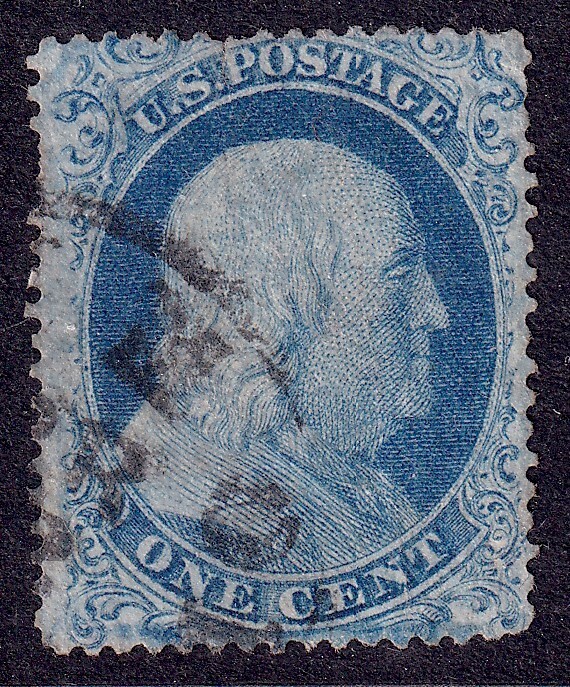 US Scott 18, 1861 Franklin, 1c blue, FINE USED | United States, General ...