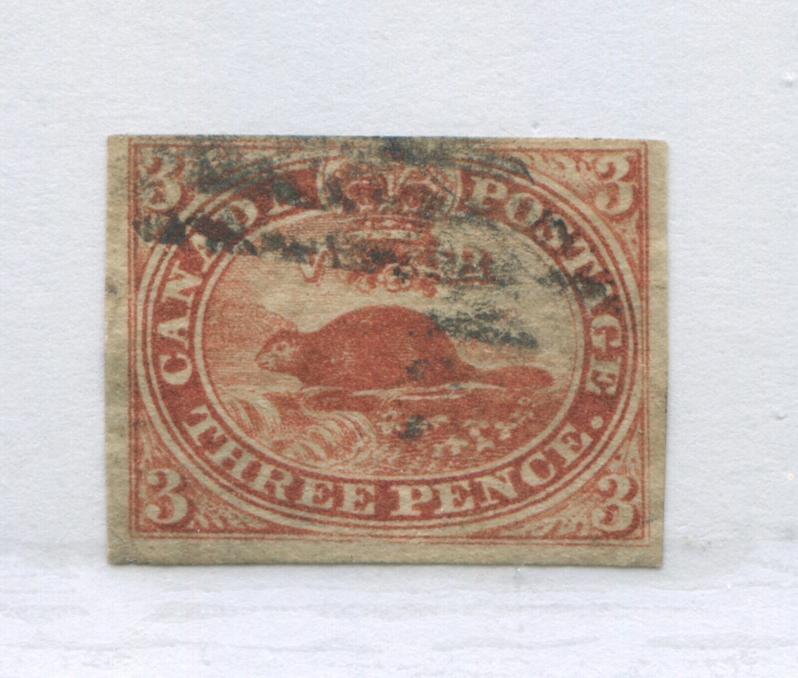 Canada 1852 3d Beaver used | Canada, Stamp / HipStamp