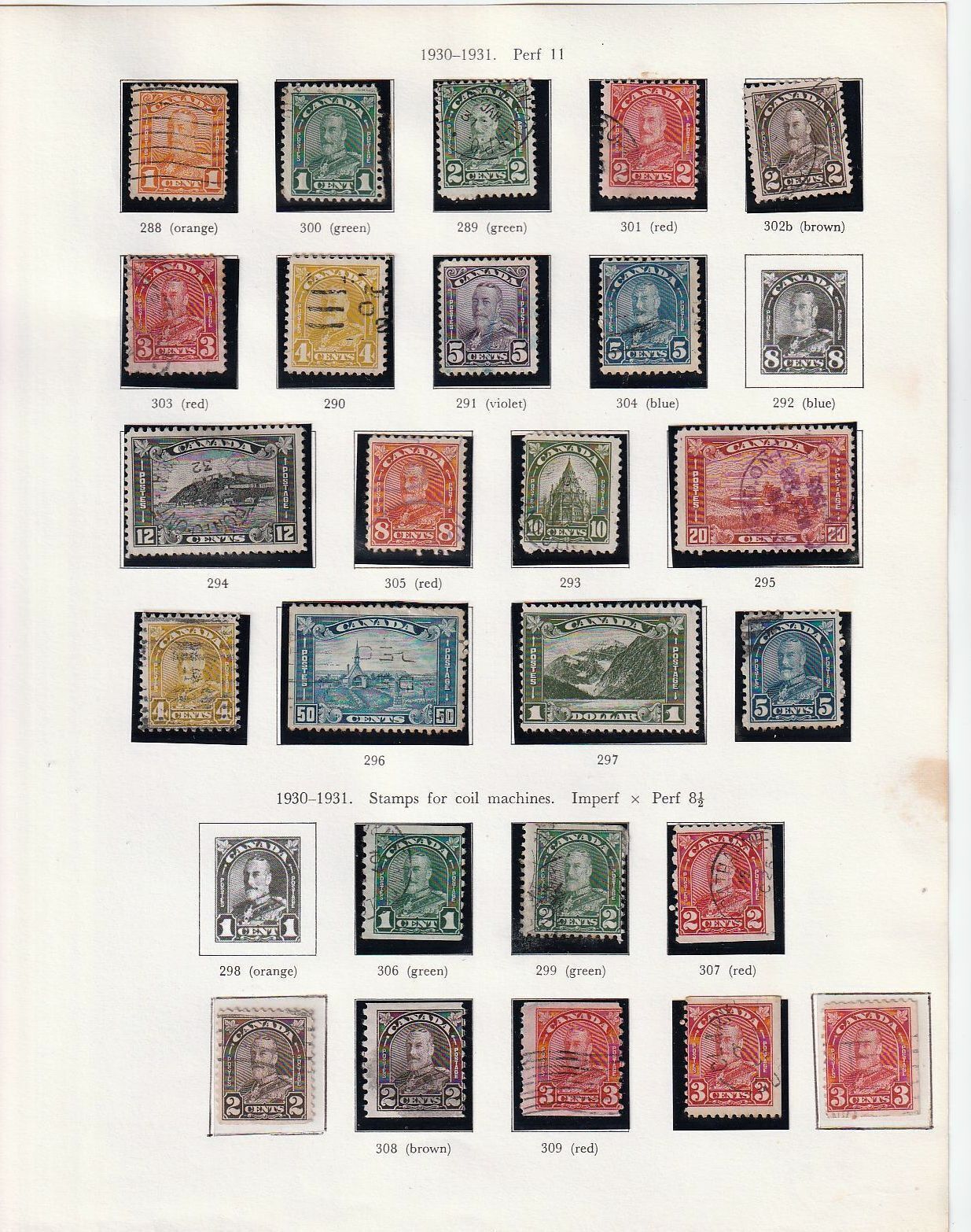 CANADA 1930/50 M&U Collection on Pages To $1 (Apx 160 Items) (Goy 3619 ...