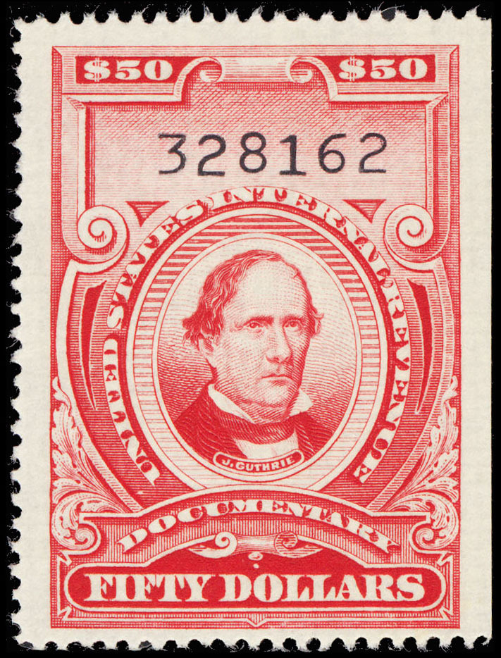 U.S. REV. Dated Reds R725 Mint (ID # 117022) | United States, Revenues ...