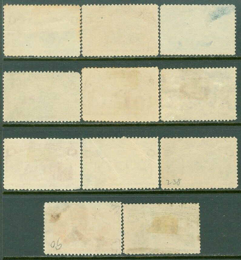 USA 1893 Sc #230-40 F-VF Used Light cancels Minor faults. Cat $442 ...