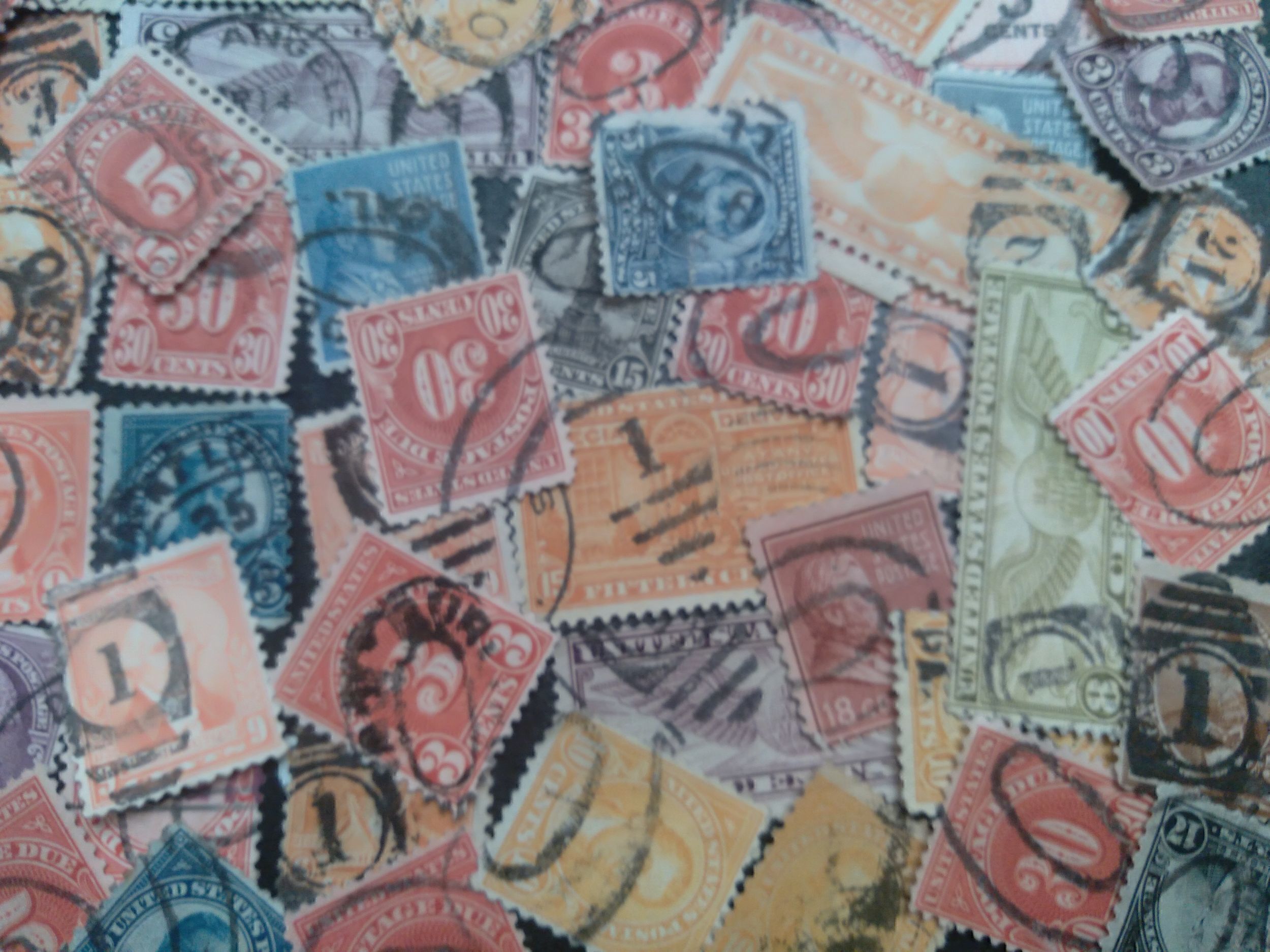 100 Used US XF FANCY CANCEL Stamp Lot Used Vintage/Antique Dates ...