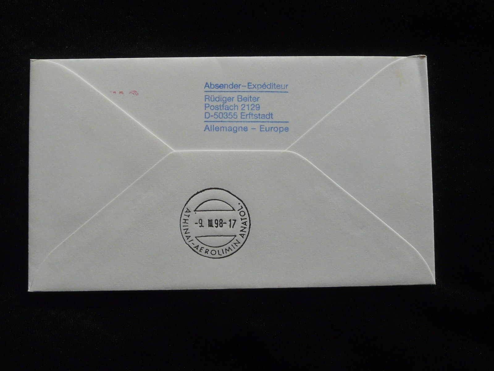 first flight cover Koln Athens Airbus A300 cargo Lufthansa 1998 ...