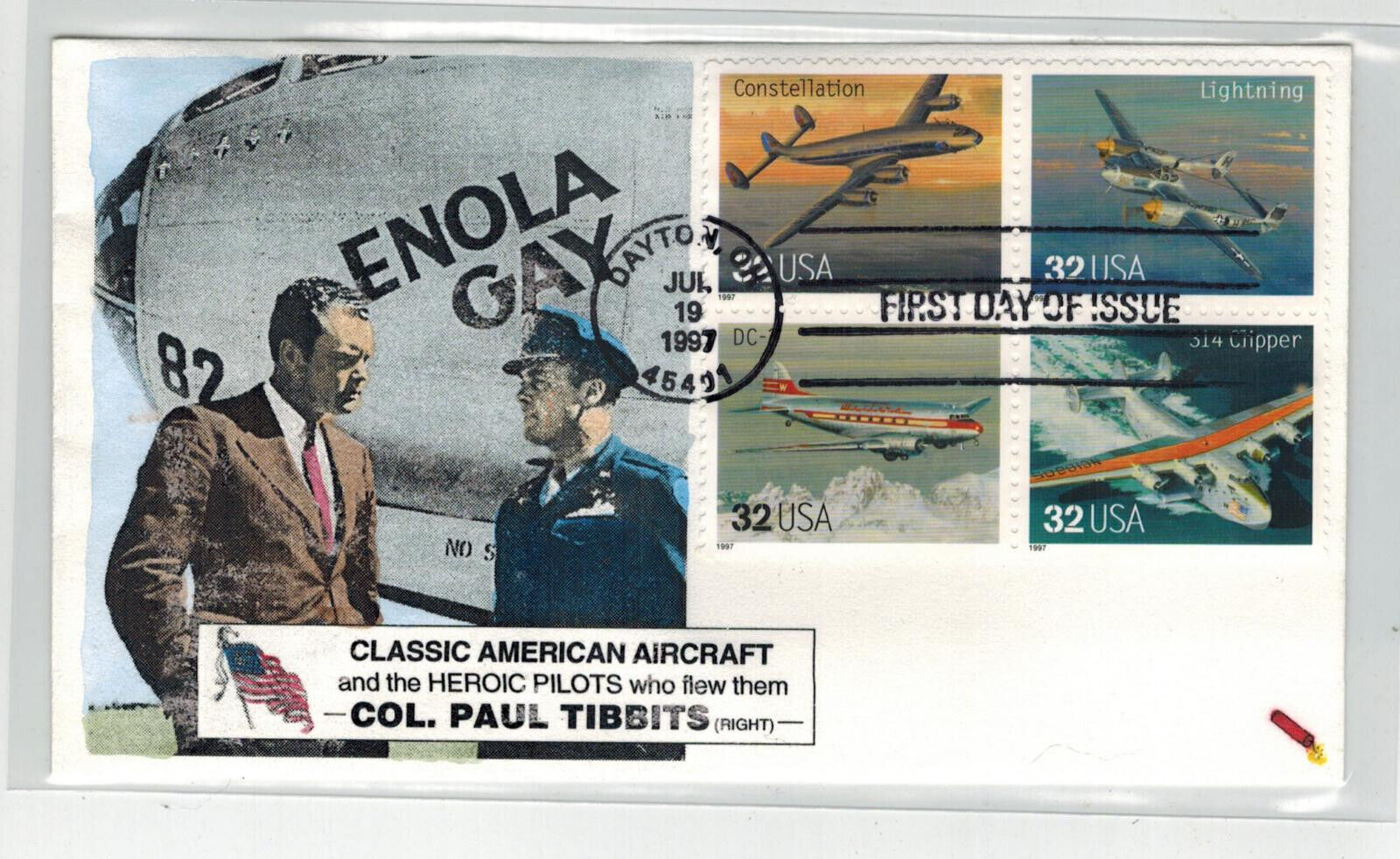 Dynamite Handpainted Tinted Classic Aircraft Pilots COL Paul Tibbits ...