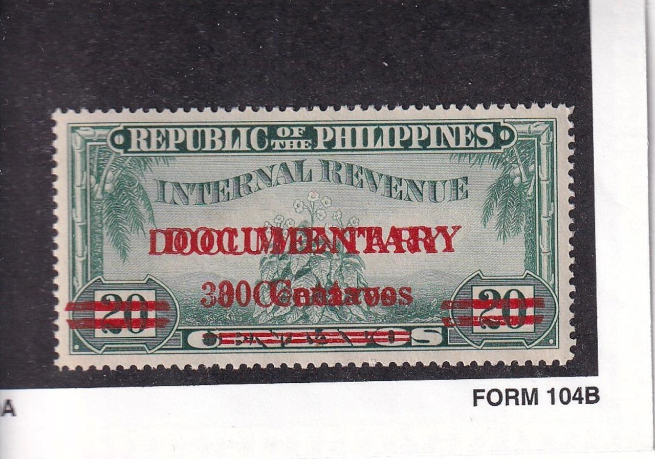 Republic of Philippines: 30c on 20c Documentary Internal, See Remark ...