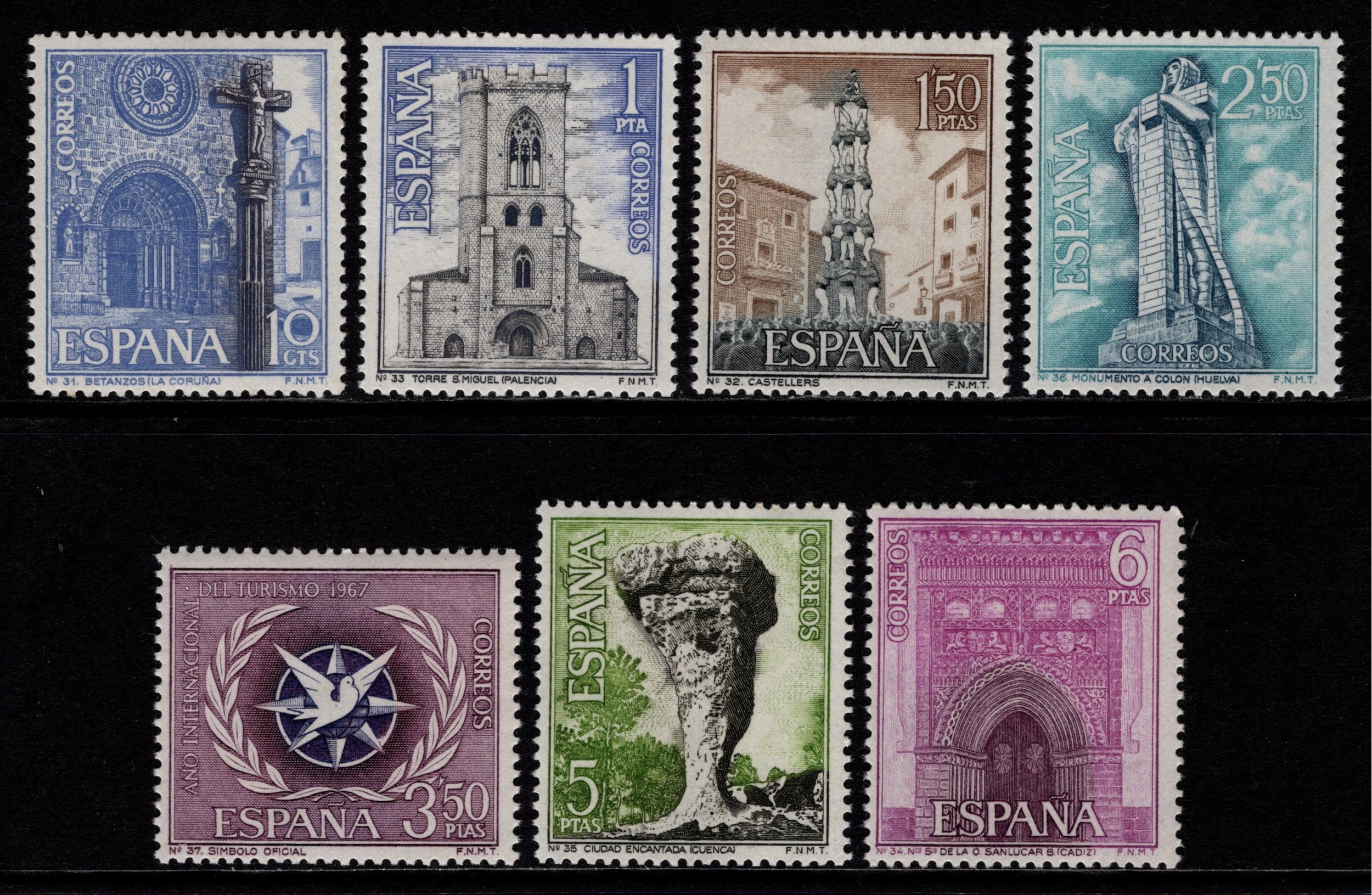 Spain 1967 Tourist Series & International Tourist Year, Set [Mint ...