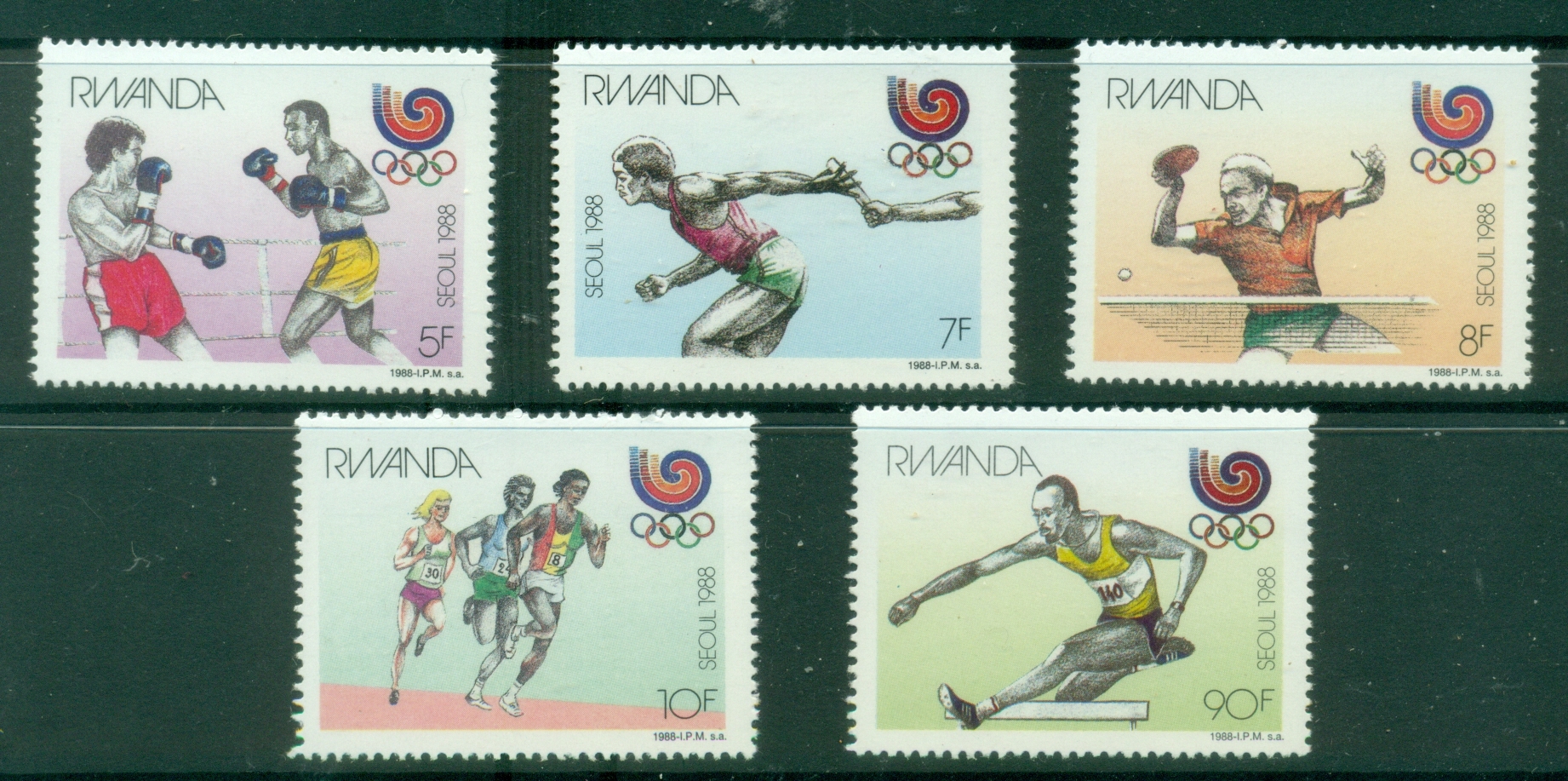 Rwanda 1988 Summer Olympics Seoul MUH | Africa - Rwanda, Stamp / HipStamp