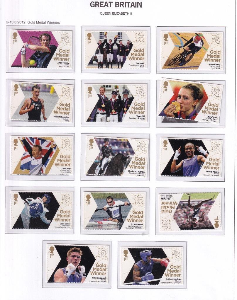 Great Britain 29 British Gold Medal Winners London Olympics | Great ...