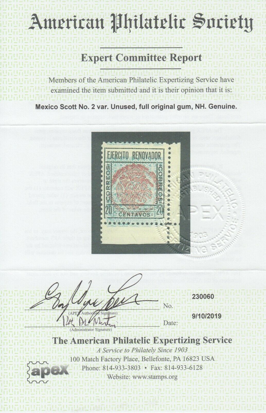 Mexico, Sinaloa, Sc 2 var. MNH. 1929 20c Coat of Arms with INVERTED ...