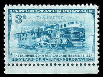 PCBstamps US #1006 3c B & O Railroad, MNH, (8) | United States, General ...